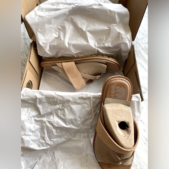 Sorel | Shoes | Sorel Ella Ii Easy Flip Honest Beige Brand New In Box ...